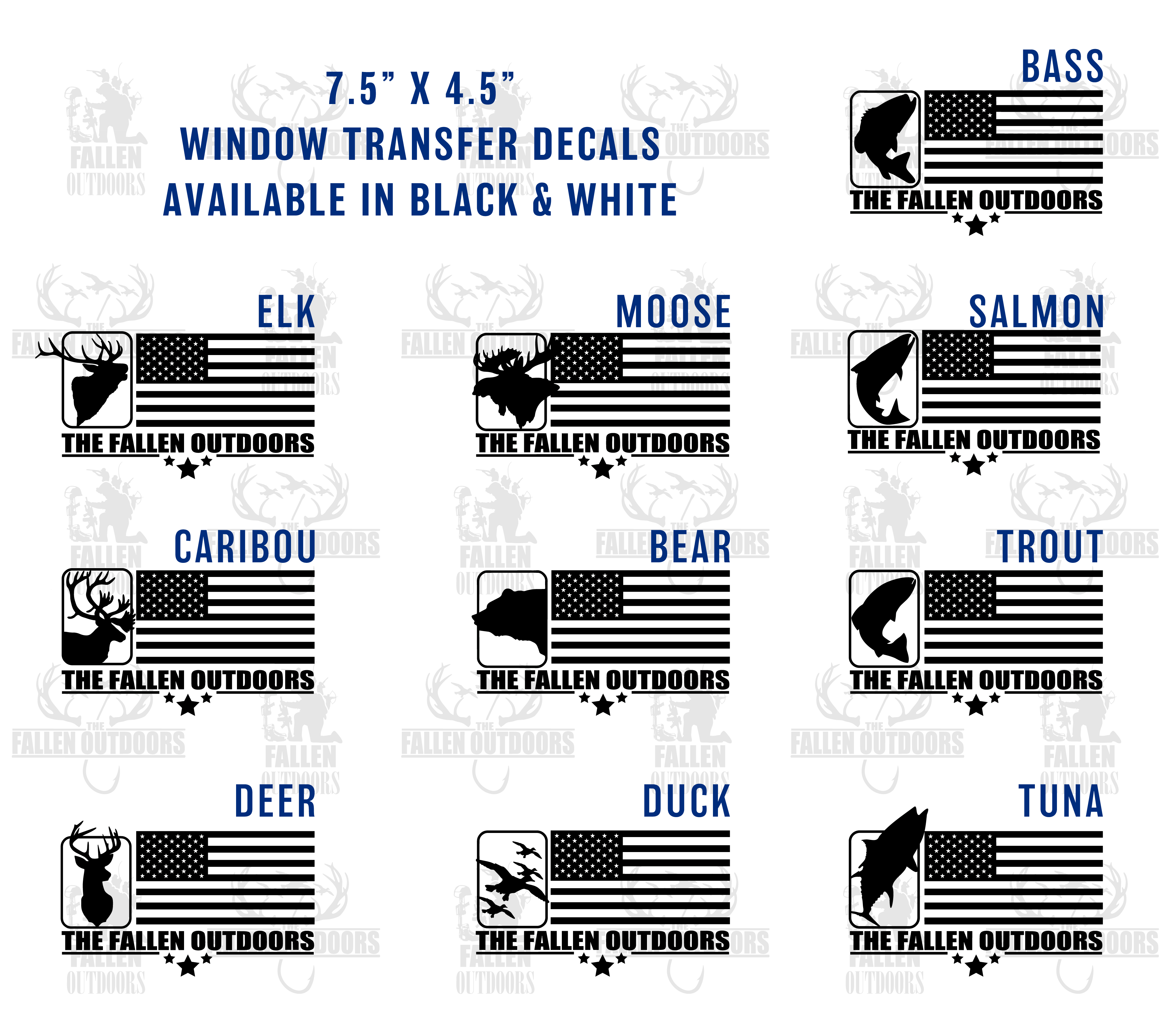 Animal Flag Decal – The Fallen Outdoors (TFO)